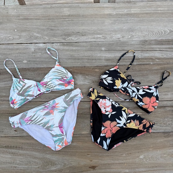 Roxy | Swim | Roxy Bikini Swim Suits Set Of 2 | Poshmark